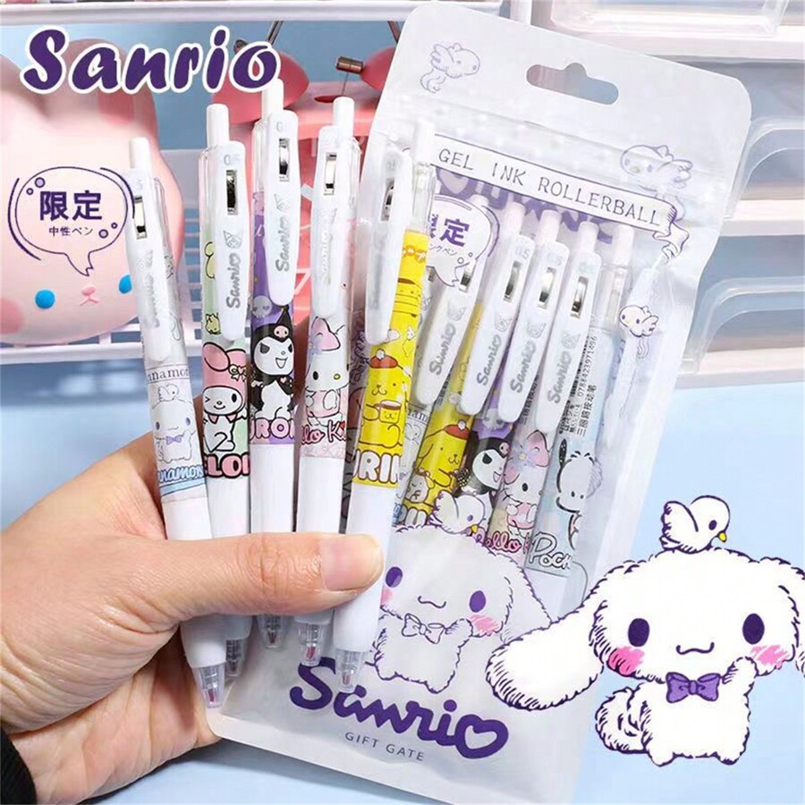 Sanrio 6pcs Set Of Sanrio Water-Based Markers - Official Licensed ...