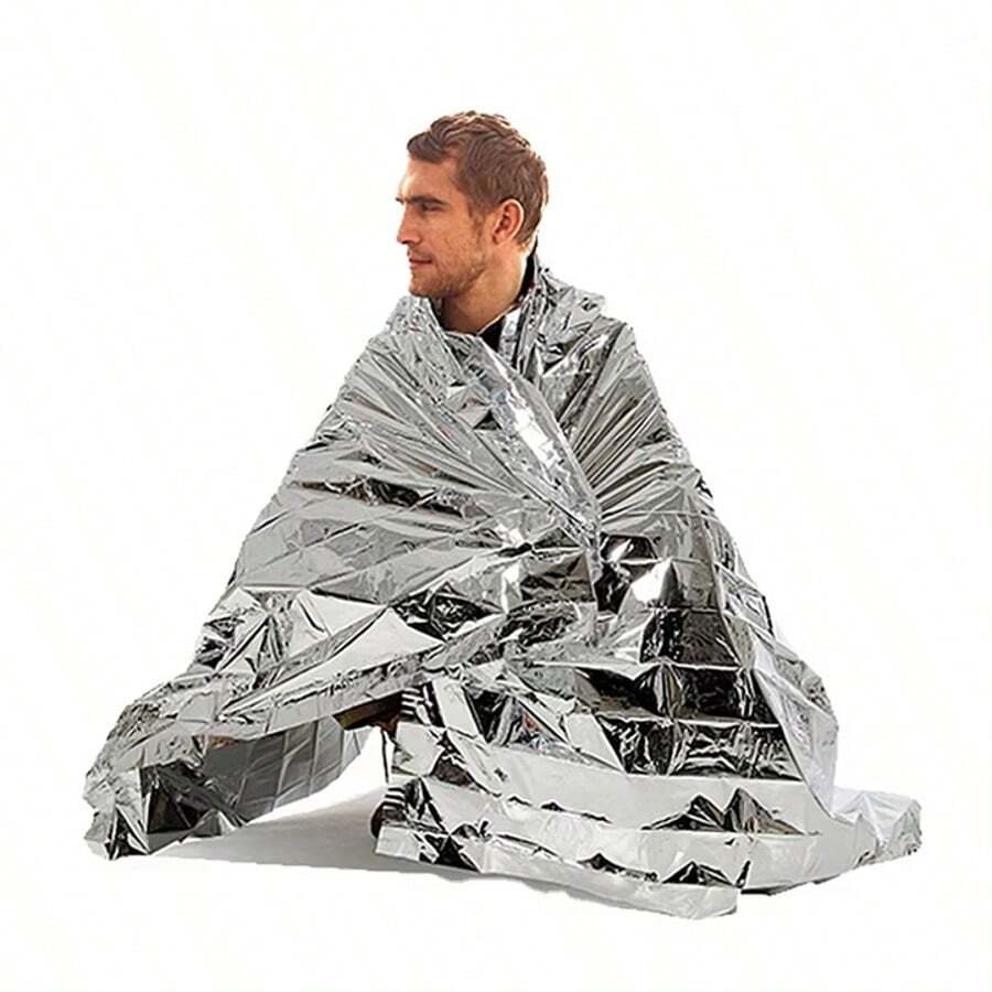 Thermal Blanket First Aid Emergency Survival Gear, Lightweight Portable ...