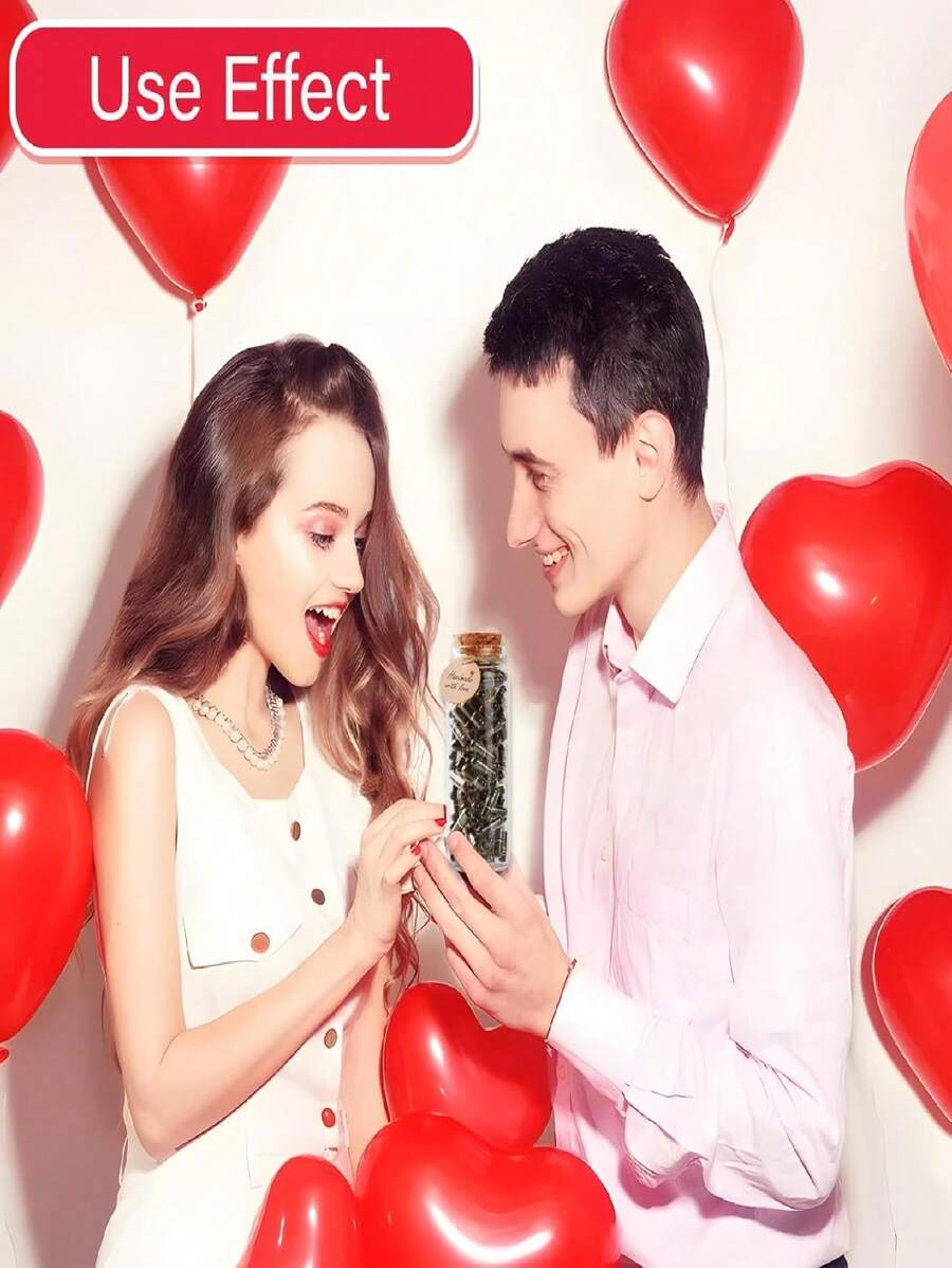 Message d'amour dans une bouteille en verre, capsule de lettres d'amour ...