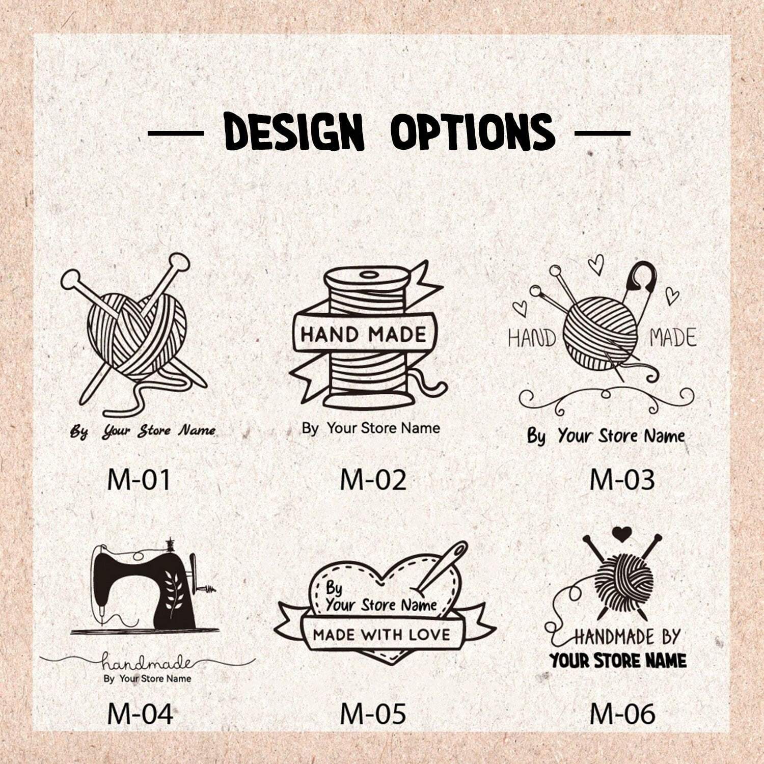 Handmade Logo Stamp, Handmade Stamp, Custom Stamp, Clothing Business ...