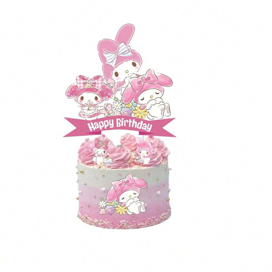 25pcs Sanrio Melody Cake Topper,Cupcake Toppers, Melody Birthday ...