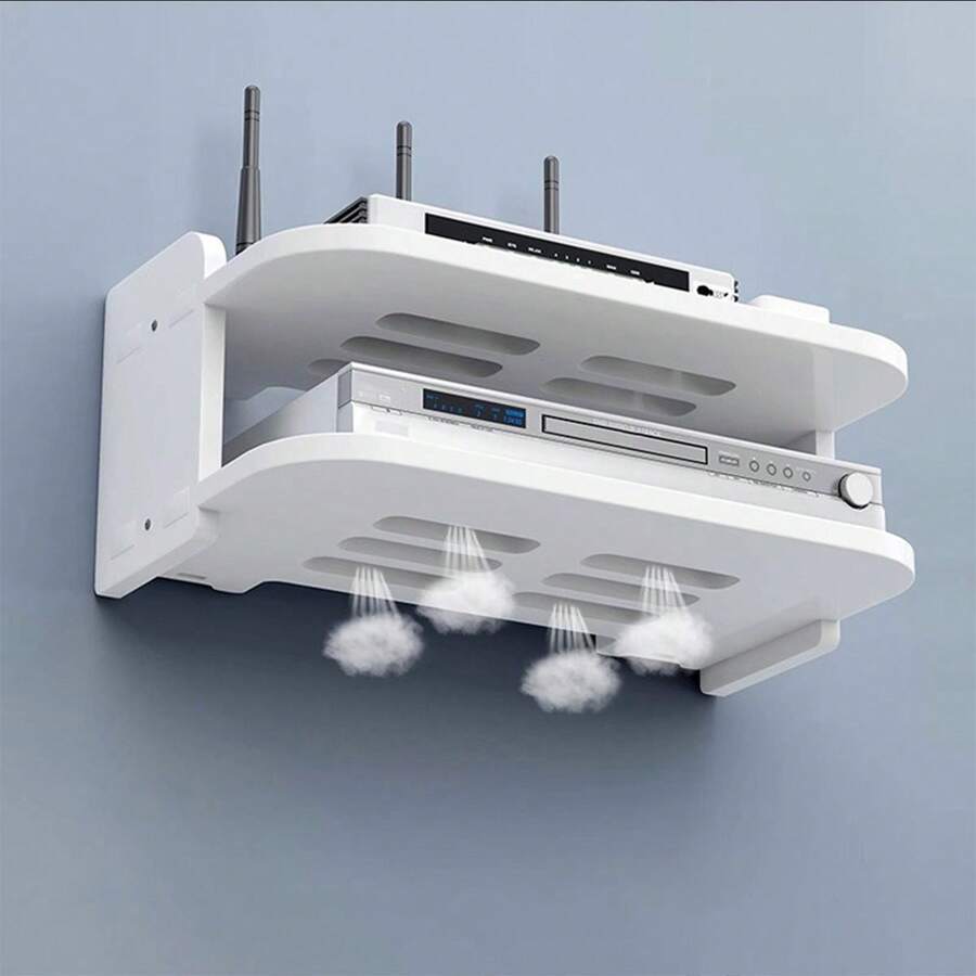 Multi-Function Router Storage Box, Wifi Router Mobile Phone Rack, Wall ...
