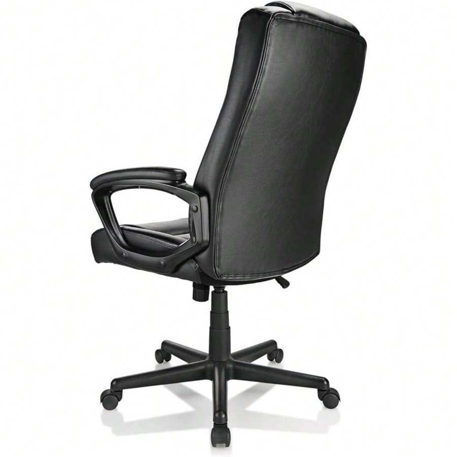 Realspace® Hurston Bonded Leather High-Back Executive Office Chair ...