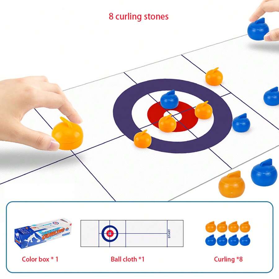 Mini Table Curling Balls, Curling Toy Mini Shuffleboard Tables Game ...