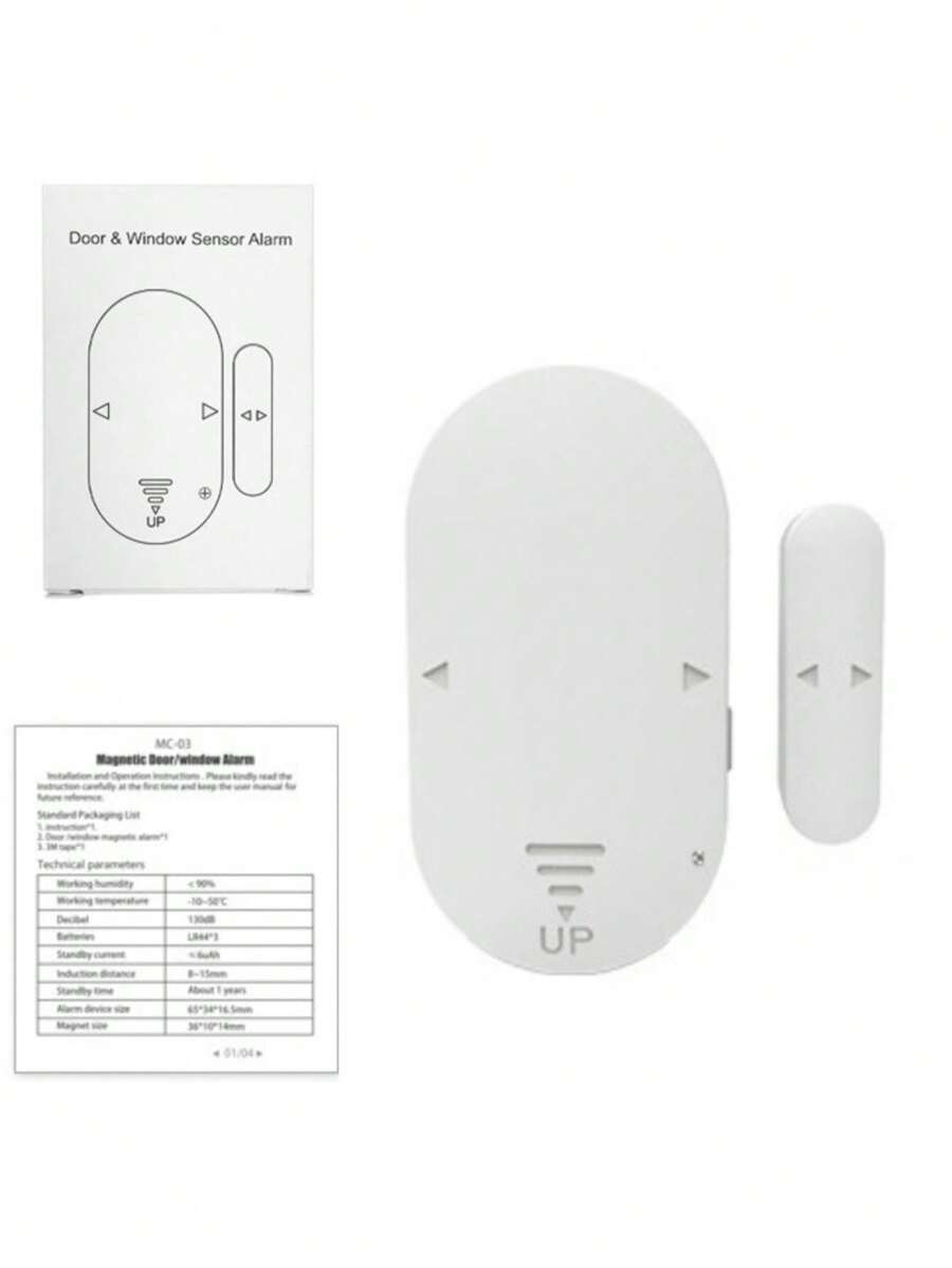 Wireless Window Door Burglar, Security Warning Alarm System, Magnetic ...