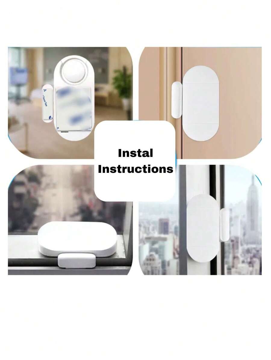 Wireless Window Door Burglar, Security Warning Alarm System, Magnetic ...