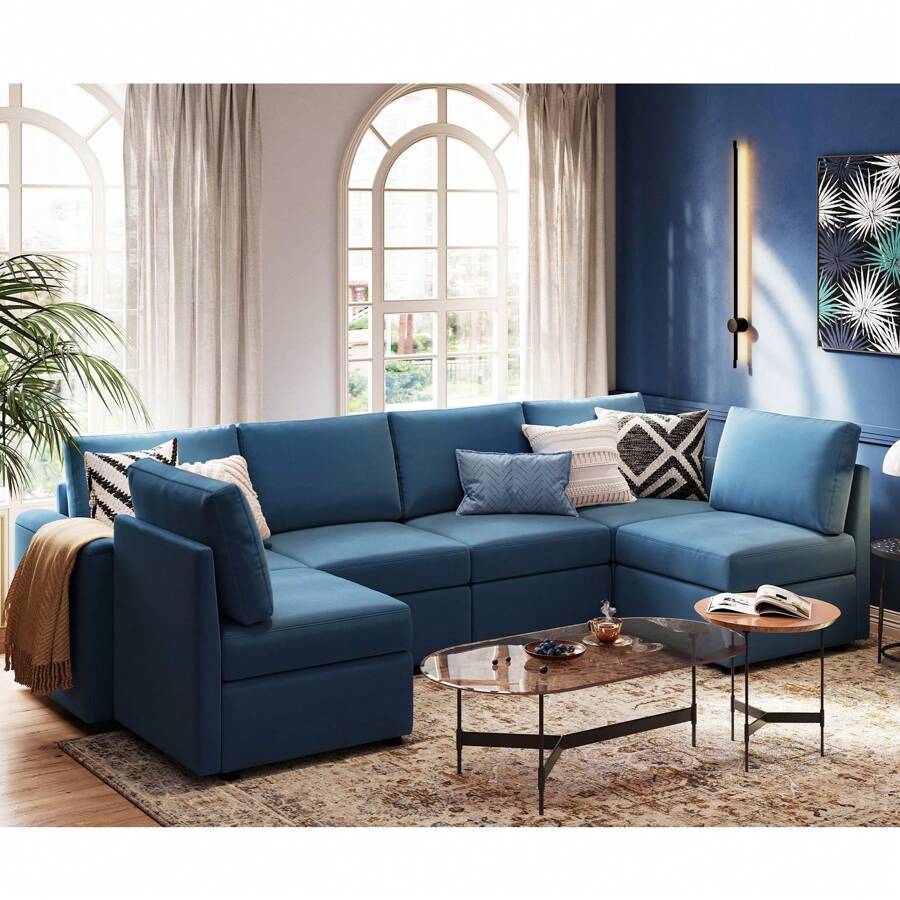Modular Sectional Sofa, Convertible U Shaped Sofa Couch With Storage ...