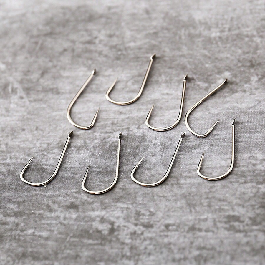 White Fish Hook Without Barbs Bulk Carp Hook Black Pit Special Competitive Fly Strike Hook ...