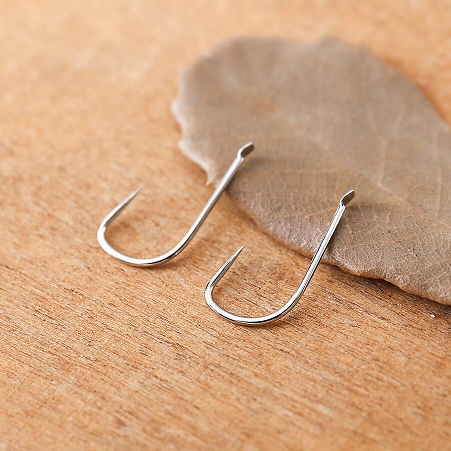 White Fish Hook Without Barbs Bulk Carp Hook Black Pit Special Competitive Fly Strike Hook ...