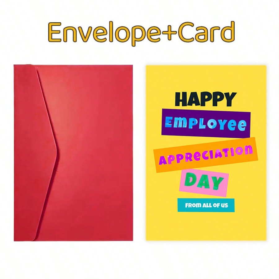 Appreciation Greeting Card With Envelope - Perfect For Employee ...