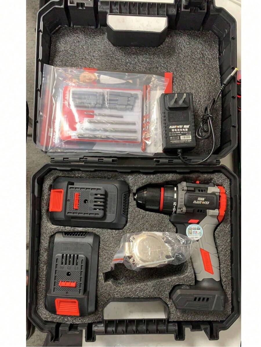 1 Brushless Percussion Drill Brushless Hand Drill Screwdriver Household ...