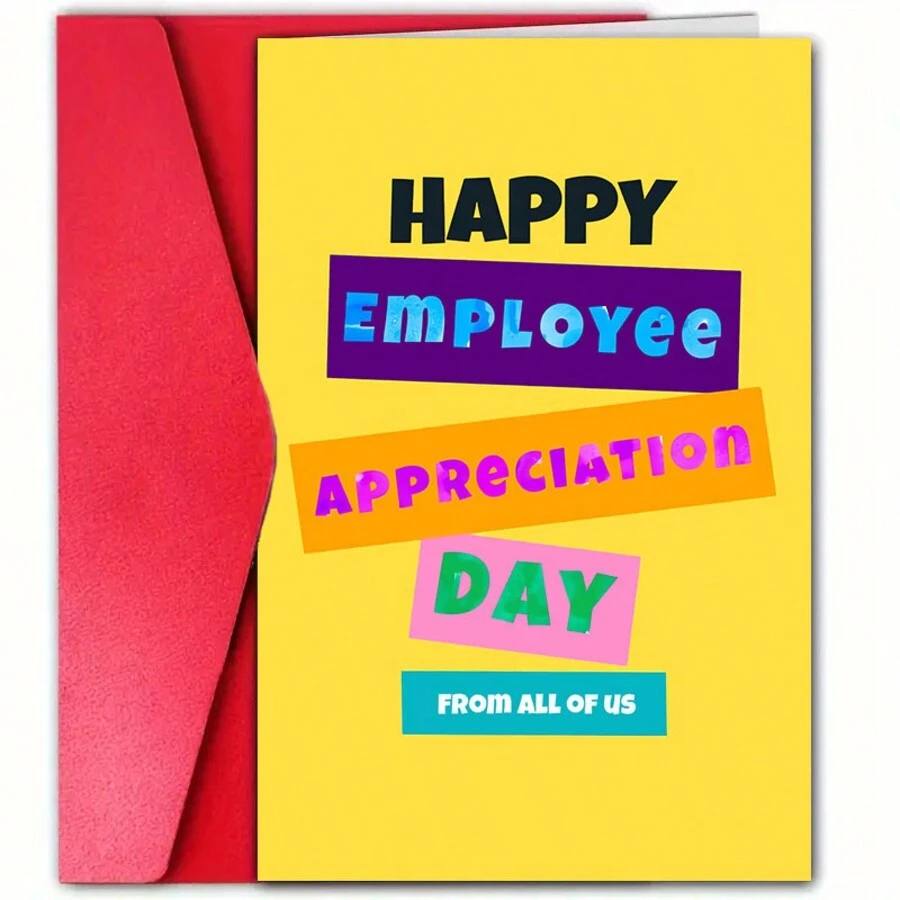 Appreciation Greeting Card With Envelope - Perfect For Employee ...