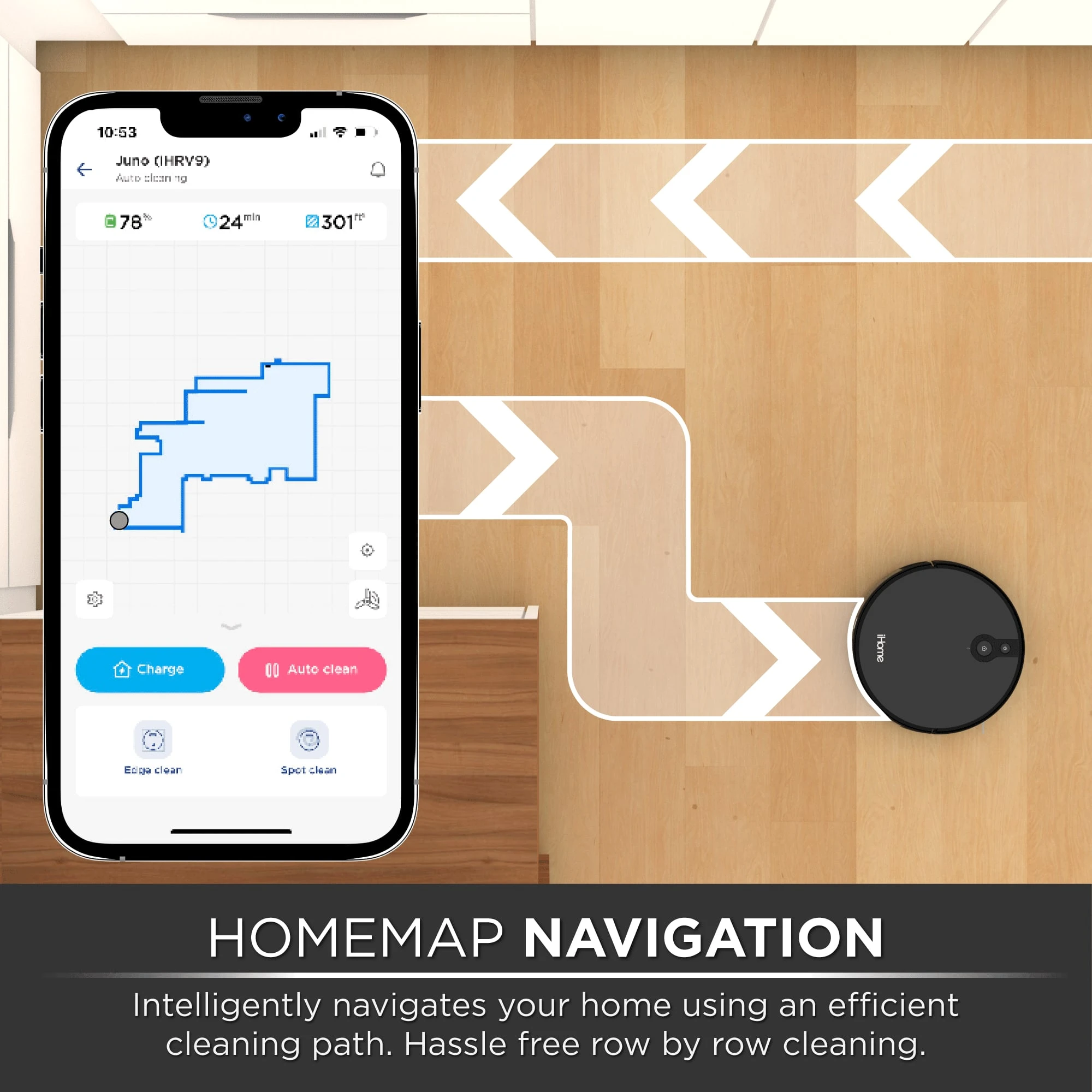 The AutoVac Eclipse Robot Vacuum With Mapping Technology, Ultra Strong ...