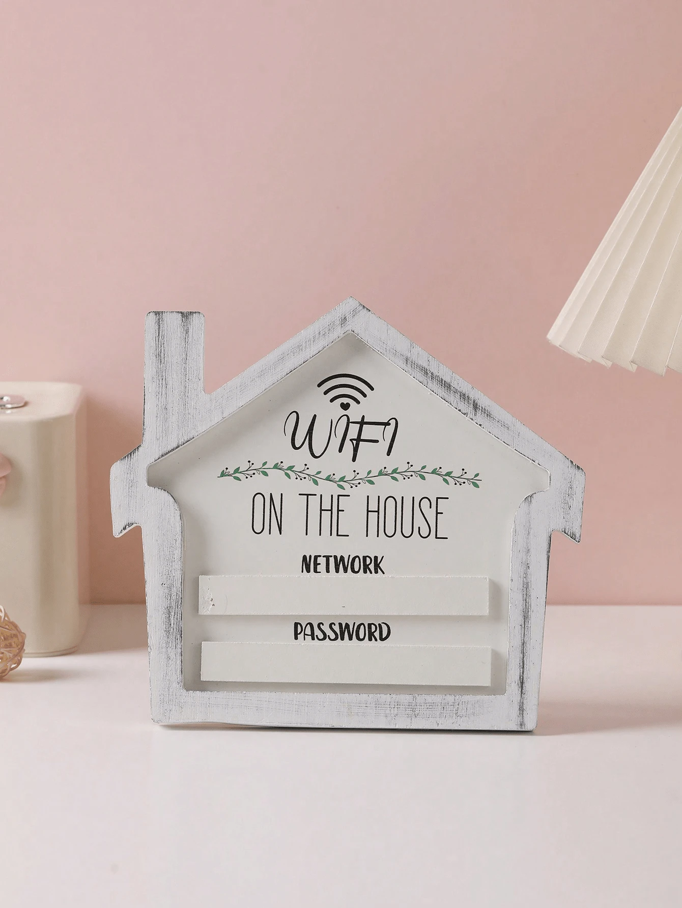 1pc Modern Farmhouse Style Wooden WiFi Password Sign, Home Decor ...