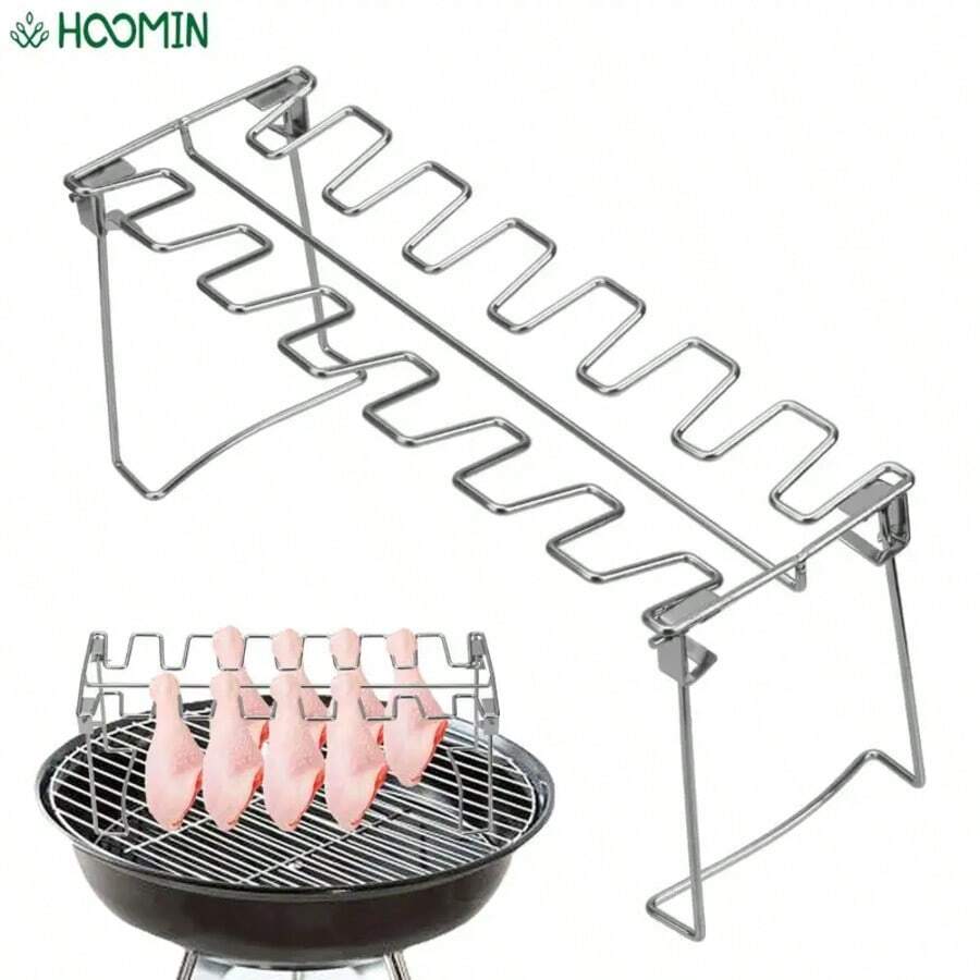 BBQ Beef Chicken Wing Leg Grill Barbecue Cooking Rack Non-Stick ...