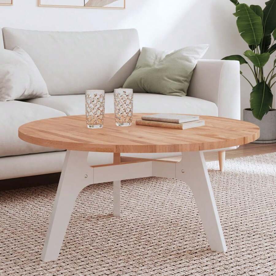 Round Solid Wood Beech Table Top 90x2.5 Cm Durable And Stylish Surface ...