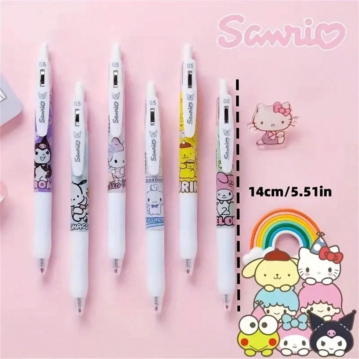 Sanrio Set de 6 rotuladores a base de agua con personajes oficialmente ...