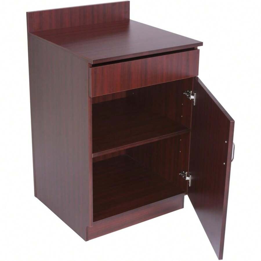 Displays2go Waiter Restaurant Stations, Enclosed Cabinet, Pullout ...
