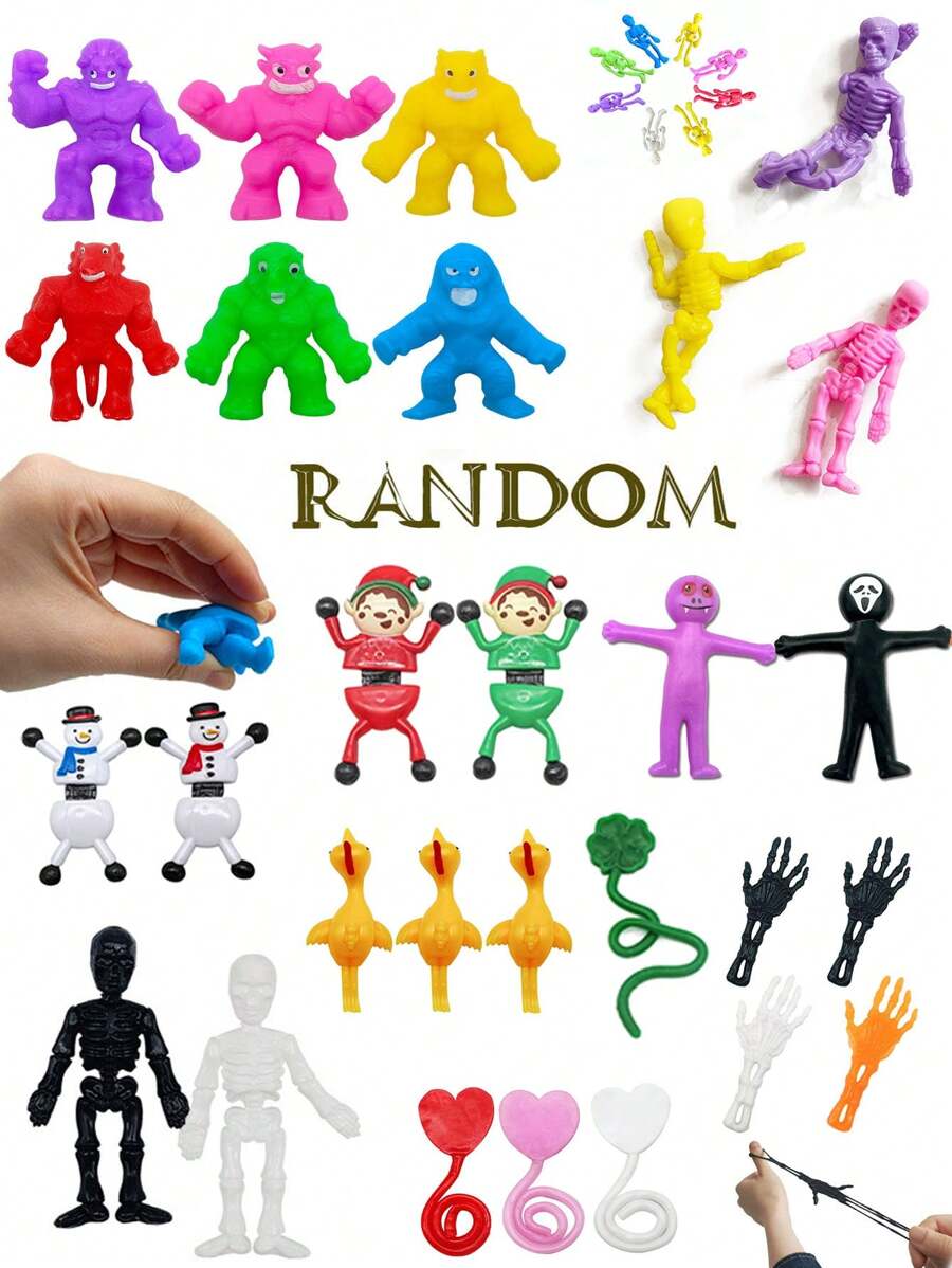 6/10/20PCS The Most Sticky Toys For Stress Relief, Stretchable TPR Soft ...