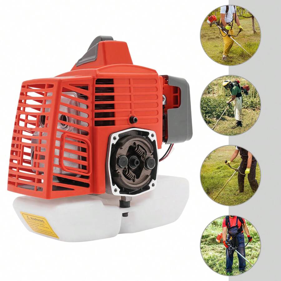 OUKANING 2-Stroke Gasoline Engine 63.3cc Single-Cylinder Air-Cooled Gasoline Engine 2200W ...