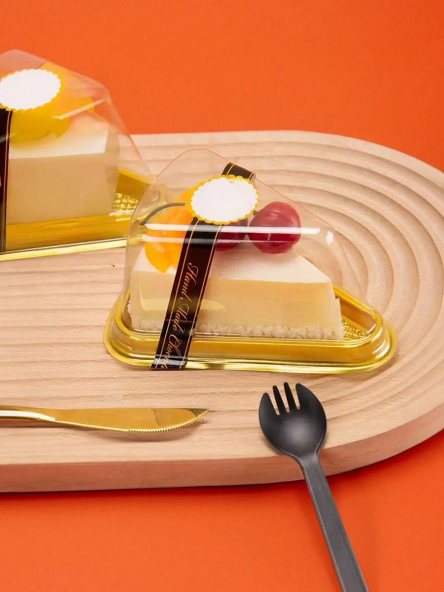 6pcs Premium Cake Slice Containers – Clear Plastic Cake Boxes - Perfect ...