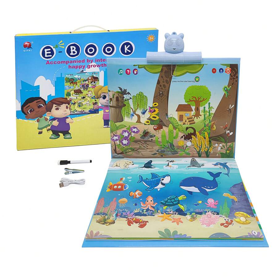 Children's English E-Book Charging Finger-Tapping Talking Book ...