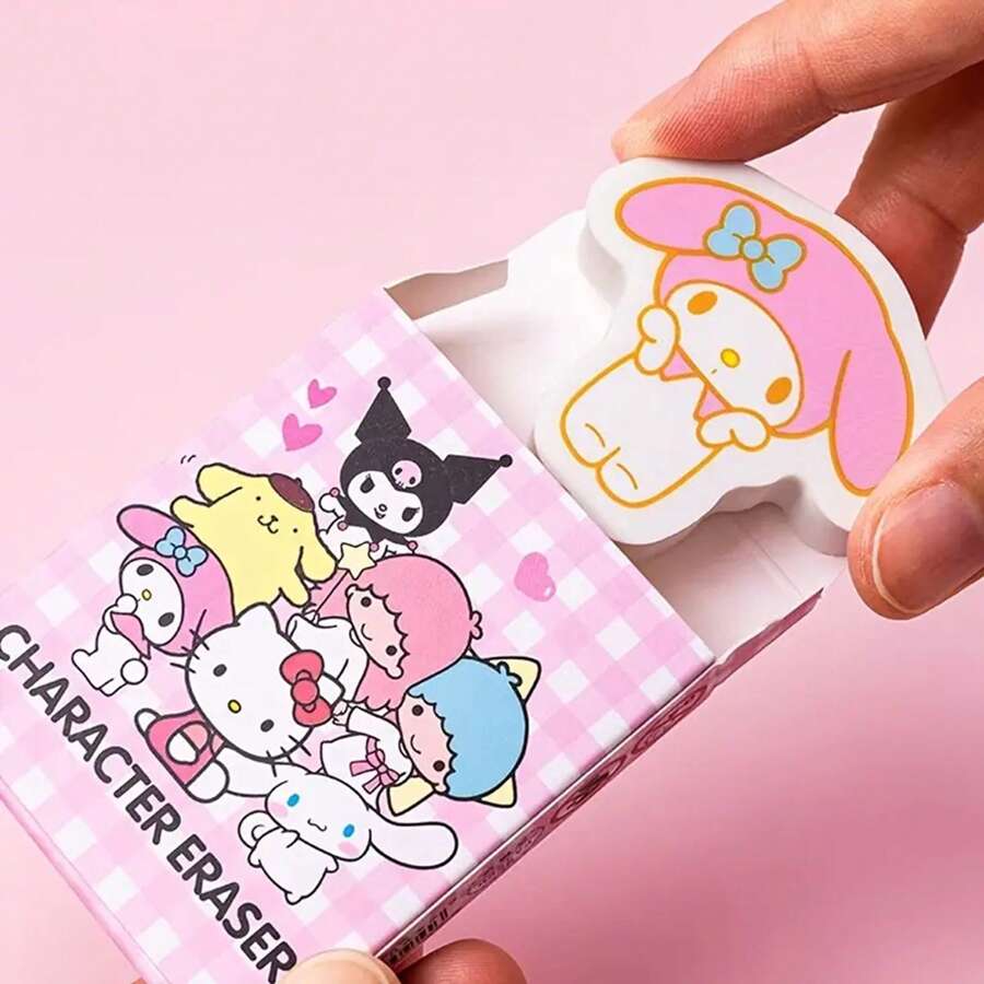Sanrio Sanrio Cartoon Cute Eraser - Hello Meow, Kuromi And Friends ...