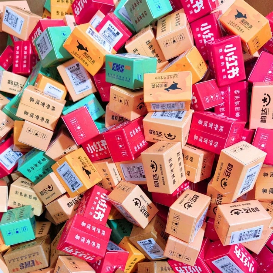 5pcs Miniature Delivery Box Playset, Blind Box Dollhouse Accessories ...