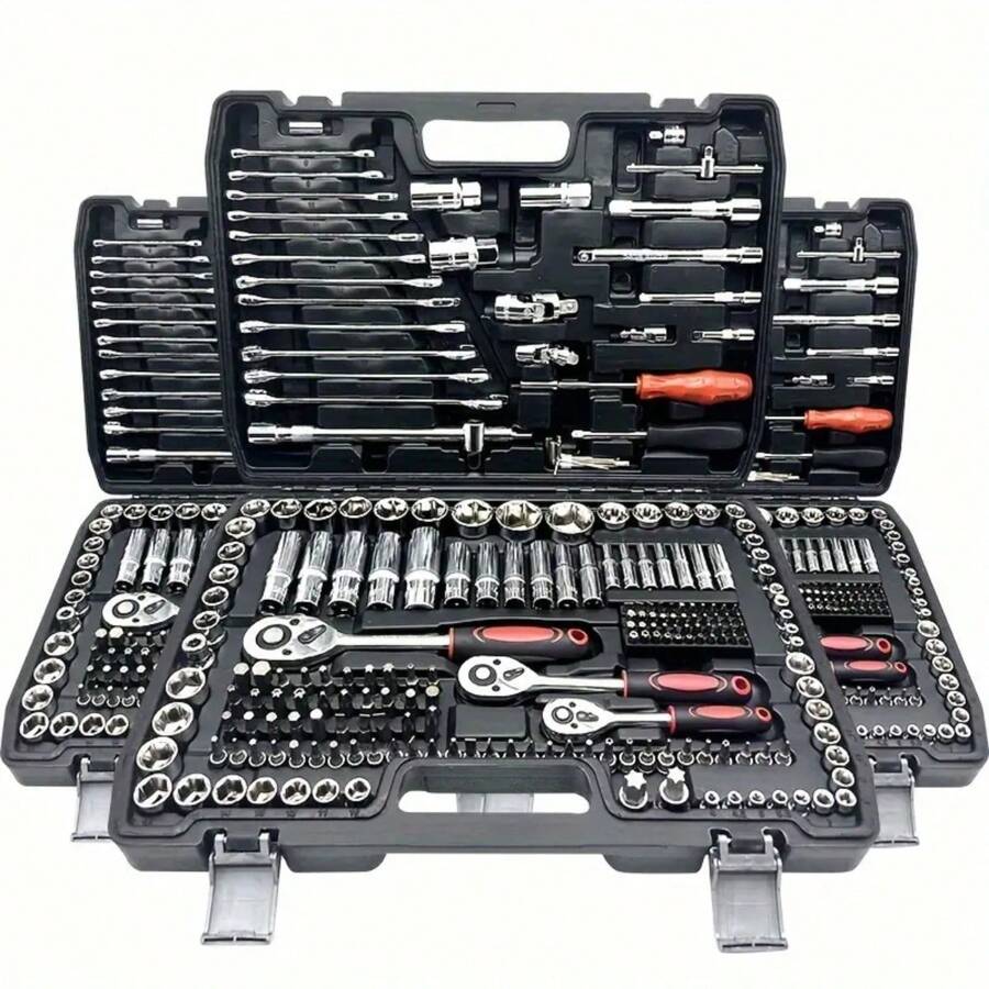 46pcs Automotive Repair Tool Kit, Bicycle And Car Maintenance Tool Set ...
