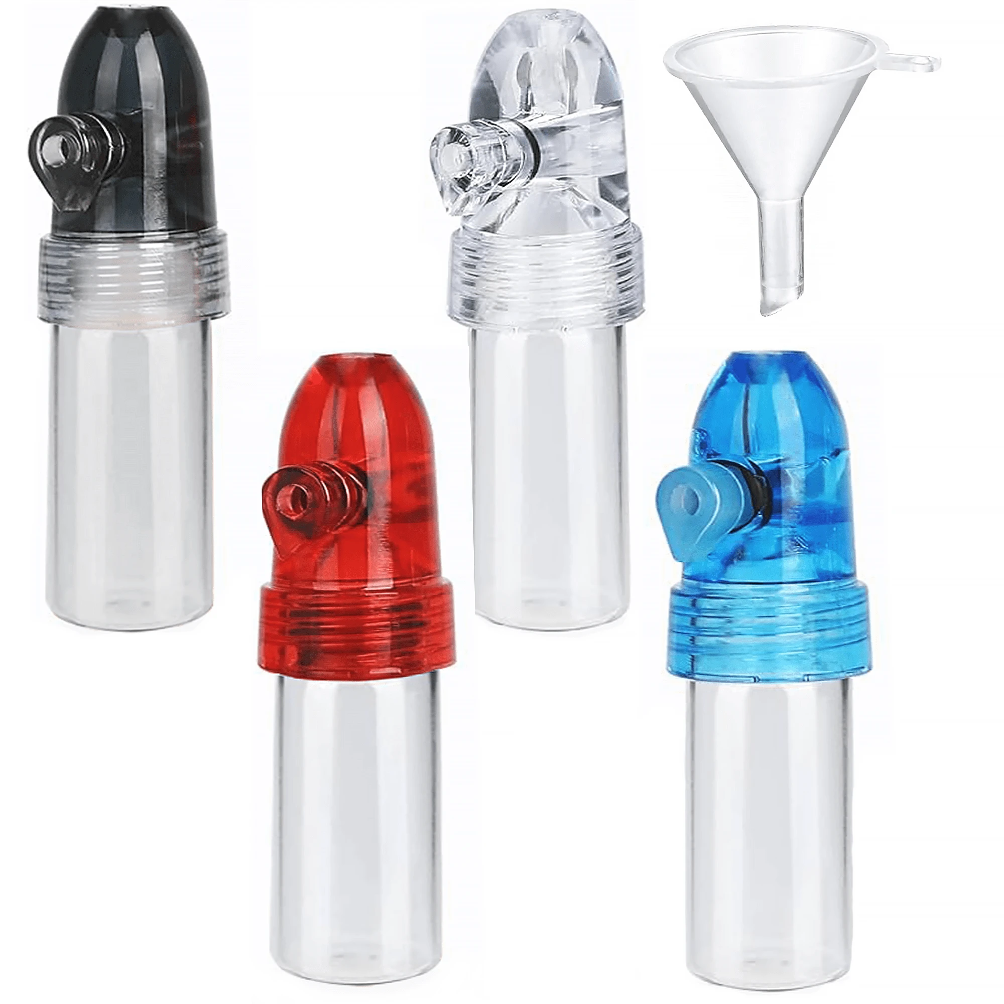 4 Pcs Snorting Kit,Snuff Kits,Smoking Kit With Knob Switch,Mini Glass ...