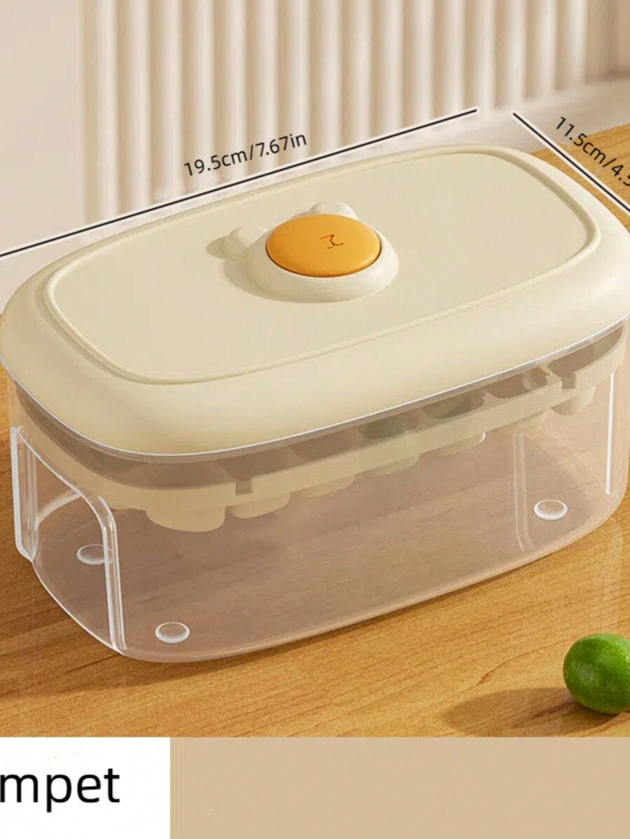 Double Layer Sliding Ice Maker With Storage Box - PET Material, Lead ...