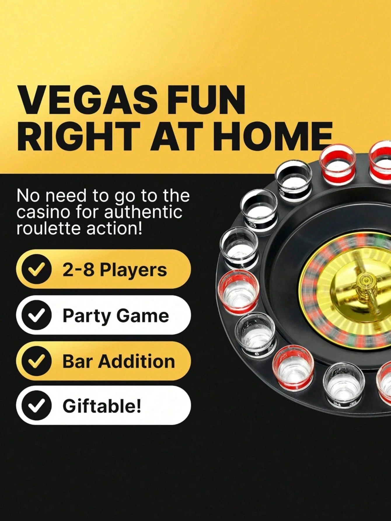 Spin Roulette Game Set, Party Games Spin Wheel, Fun Entertaining Toys ...