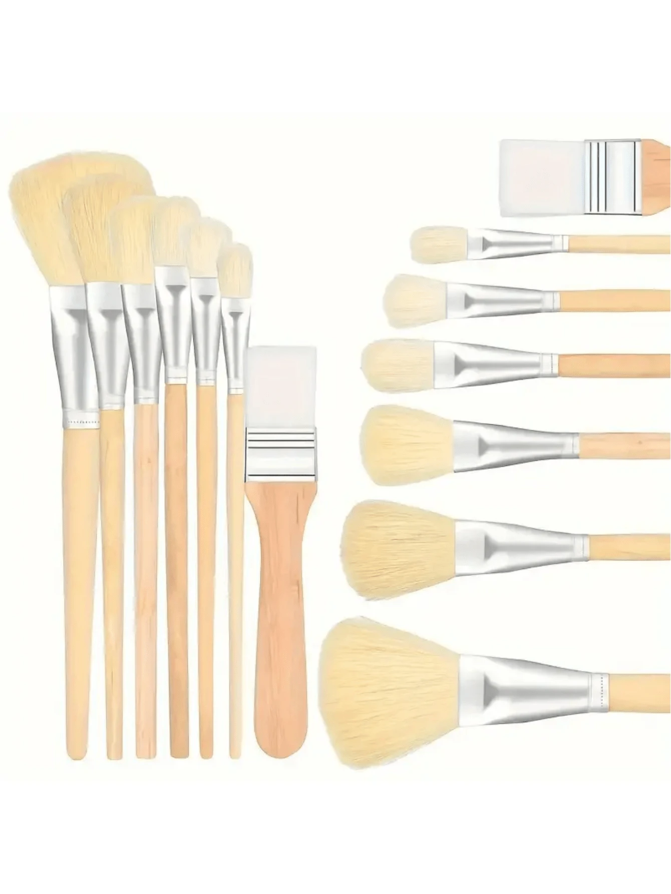 7pcs Multipurpose Mixed Brushes Set For Acrylic Painting, Premium Nylon ...
