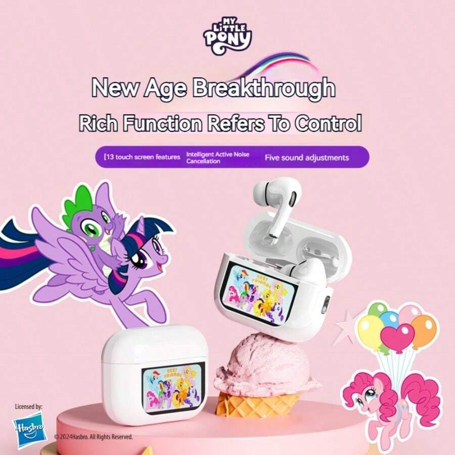 MY LITTLE PONY My Little Pony Fone de ouvido Bluetooth oficial genuíno ...
