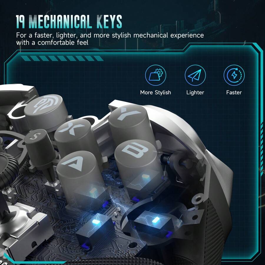 EasySMX EasySMX X10 PC Controller - No Stick Drift, No Dead Zone ...