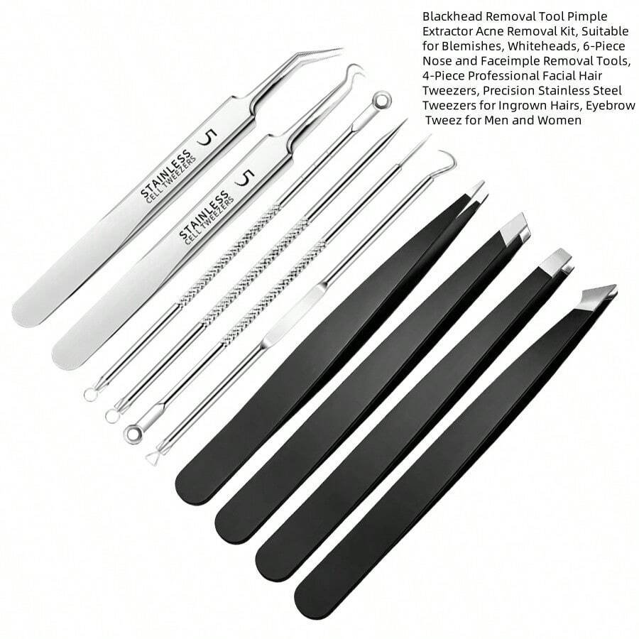 Blackhead Removal Tool Pimple Extractor Acne Removal Kit, Suitable For ...