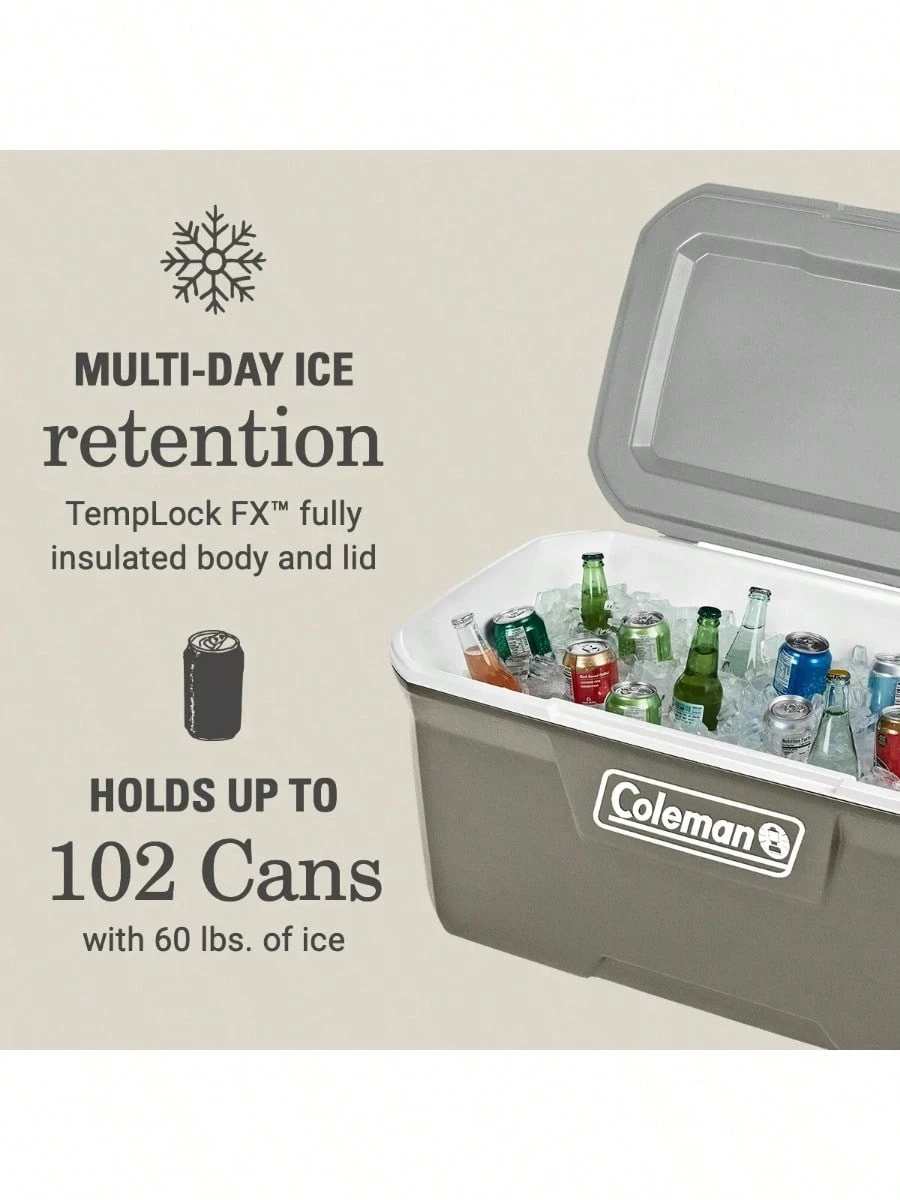 316 Series 120QT Hard Chest Cooler, Silver Ash Carry And Store Your ...