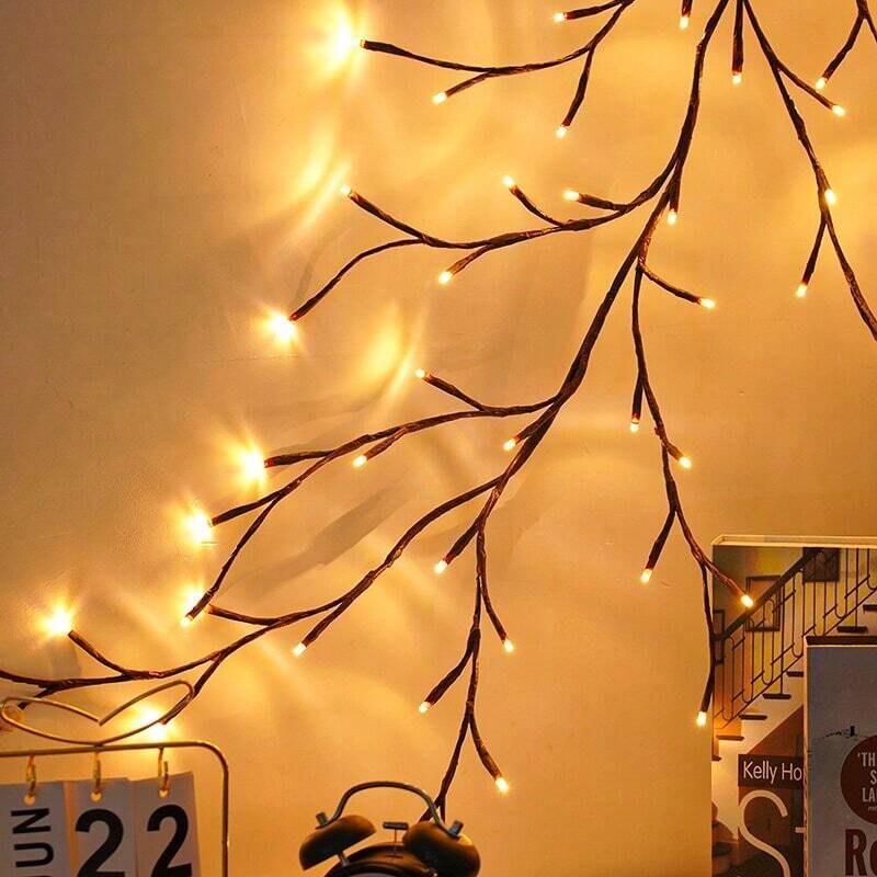 LED Twinkling Starry Branch Lamp, Artificial Christmas Atmosphere ...