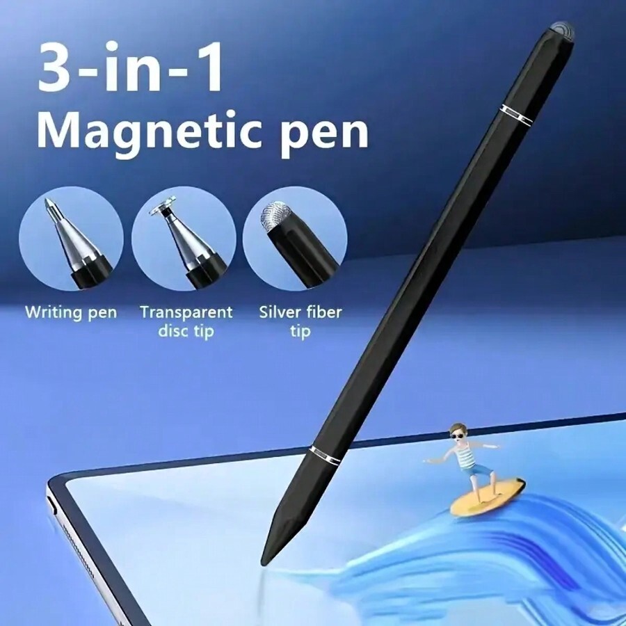 3-In-1 Magnetic Stylus Pen Compatible With IPad & Android - Handwriting ...
