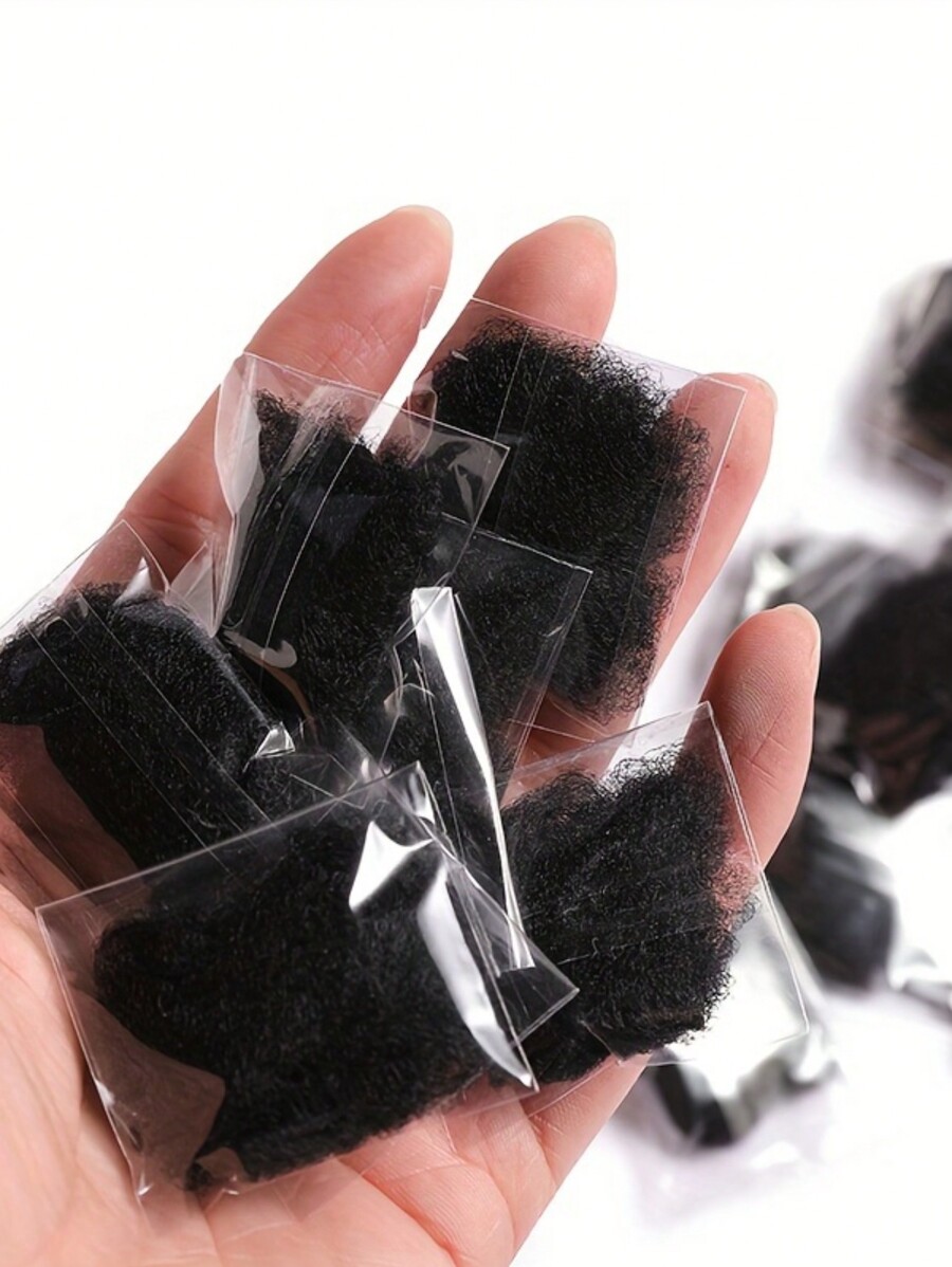 5pcs Black Elastic Hair Nets, Invisible Mesh Bun Covers For Ballet ...