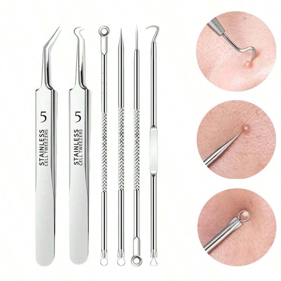 Blackhead Removal Tool Pimple Extractor Acne Removal Kit, Suitable For ...