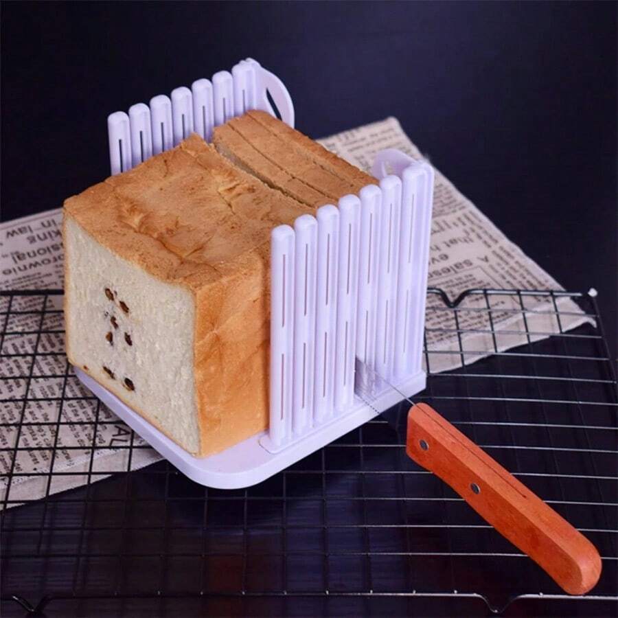 Toast Bread Slicer Stand DIY Foldable Toast Loaf Slicing Machine ...