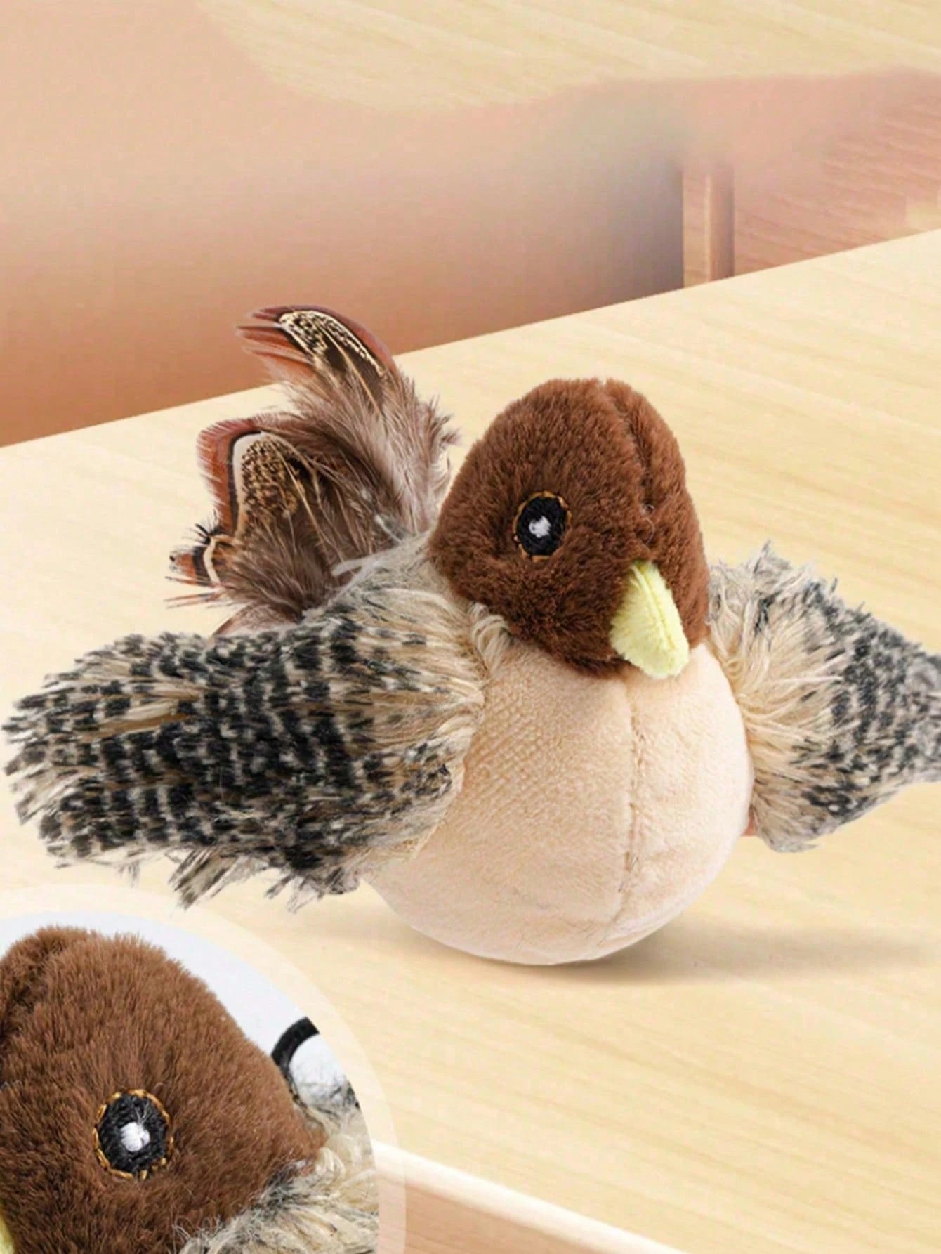 Motion Activated Sound Cat Toys, Plush Simulated Bird, Hedgehog, Water ...