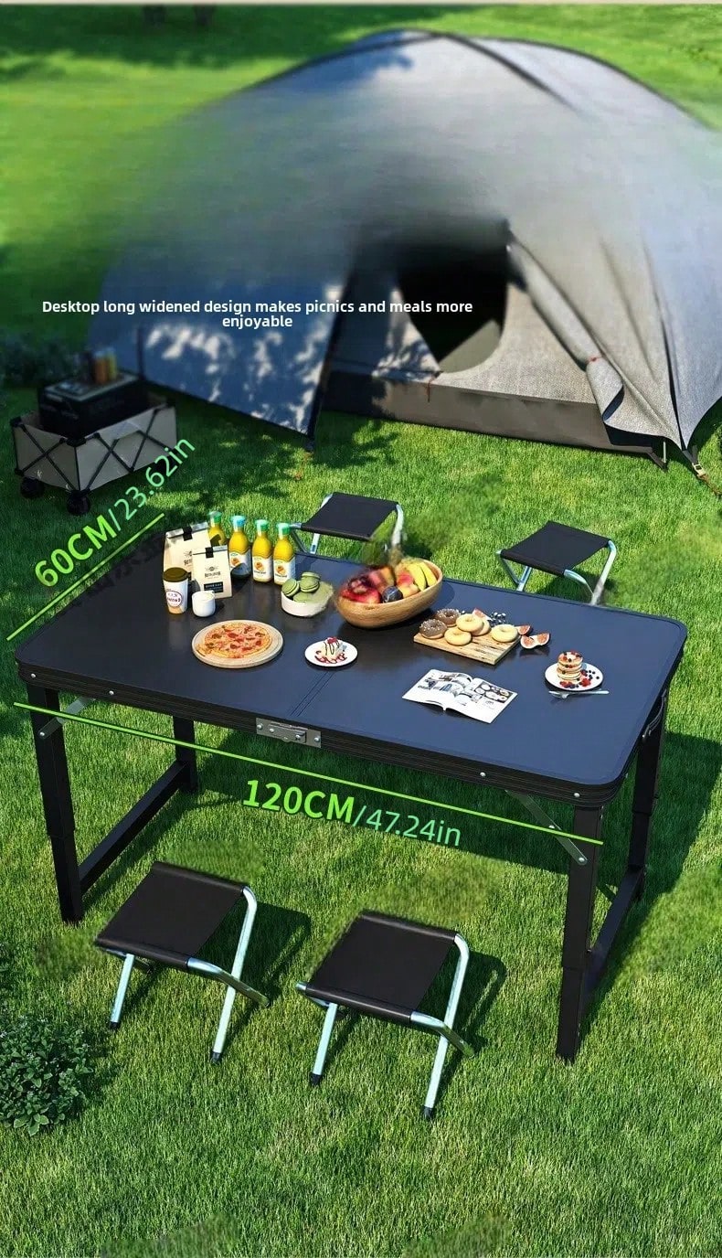Folding Desk Outdoor Market Stall Carrying Table, Lightweight Portable ...
