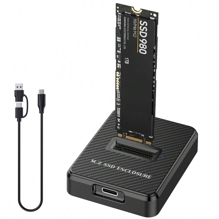 Estação de Acoplamento USB C para M.2 NVMe & SATA, Adaptador Leitor USB ...