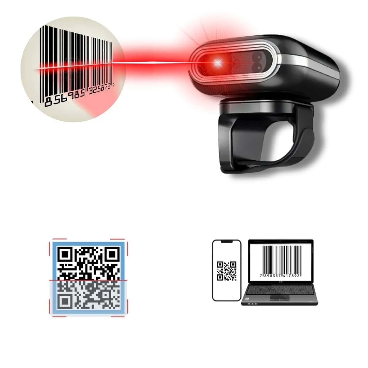 Bluetooth Finger Barcode Scanner | SHEIN South Africa