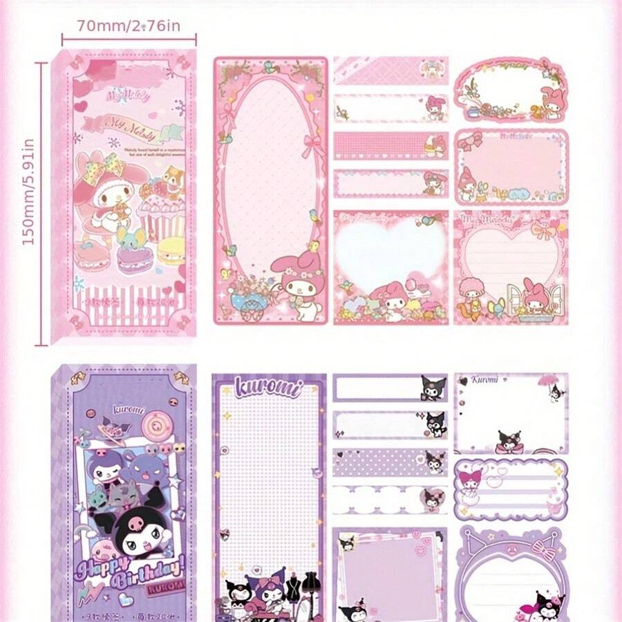 Sanrio Sanrio Kuromi, Miley Cymru, Simon Roll, Pochaco Self-Adhesive ...