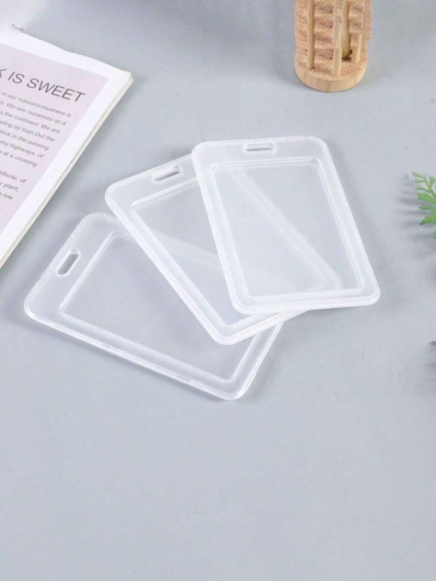 1/3/5pcs Clear Card Cover,Clear Card Holder - Transparent Plastic ...
