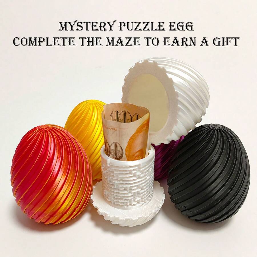 1pc Mysterious Puzzle Maze Egg, Complete The Maze To Open The Puzzle ...