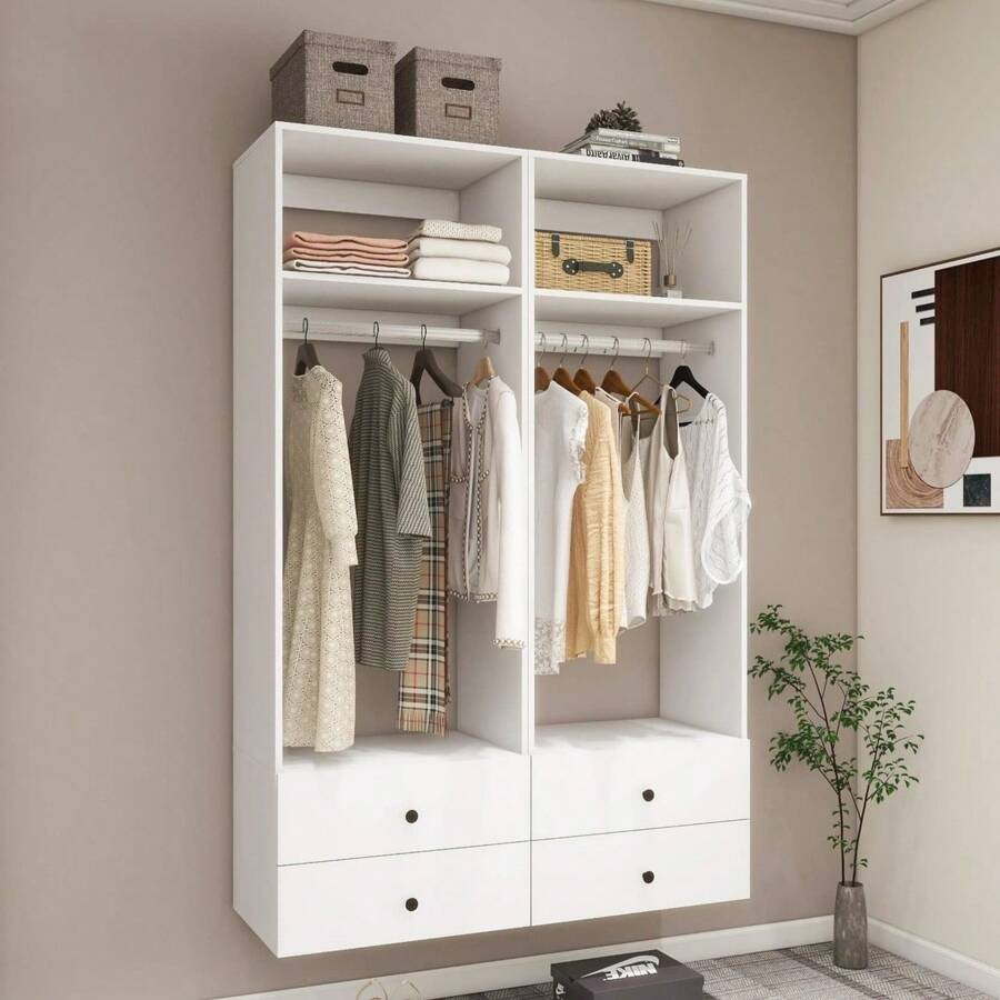 Livelylodge Walk In Closet System With Drawers Closet Organizer System ...